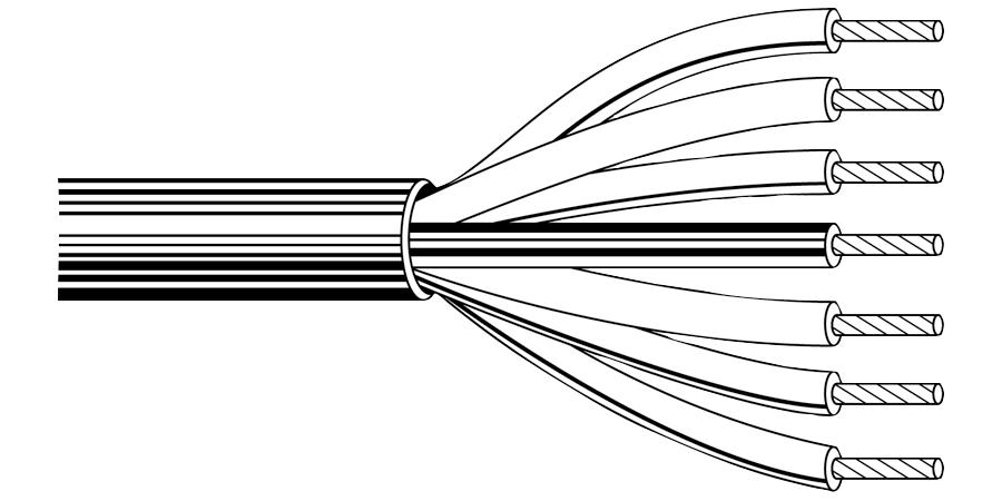 alpha equal 1075 - multi-conductor cable, 15 conductors, 16 awg, 19x29 ...